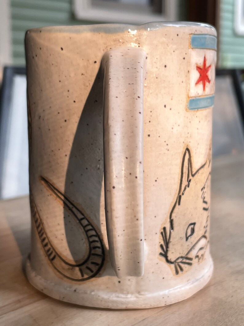 Chicago Rats Mug Handmade Chicago Pottery Quintessential - Etsy