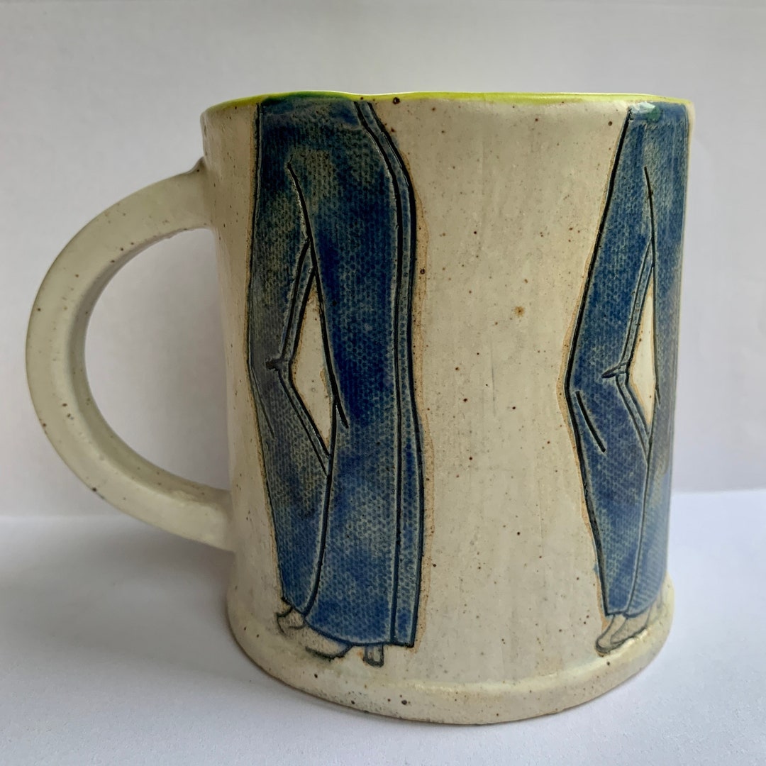 Fancy Pants Mug Handmade Barbie Art 70s 80s Retro Fashion - Etsy