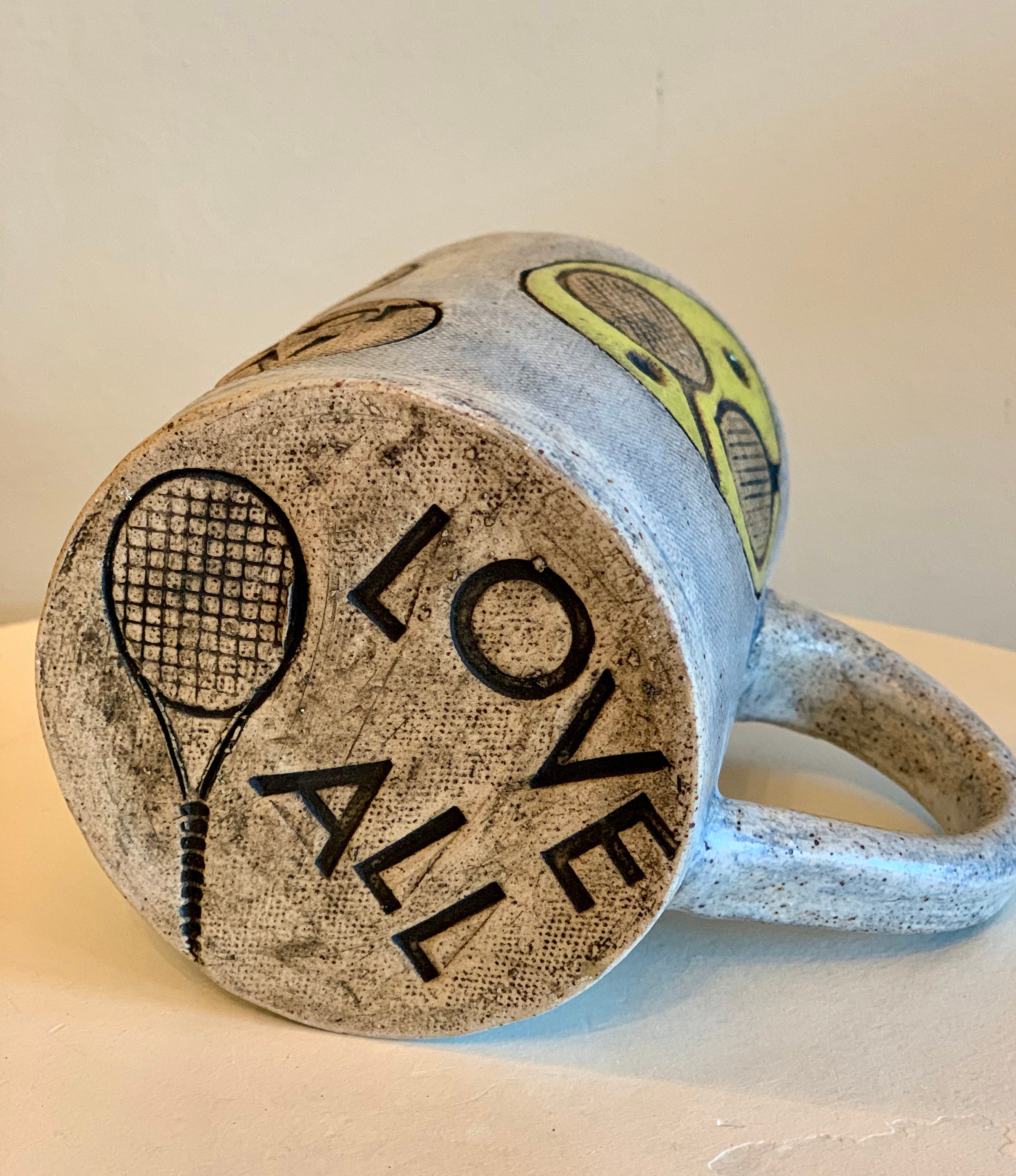 Tennis Queen of the Court Coffee Mug Handmade Tennis Art - Etsy