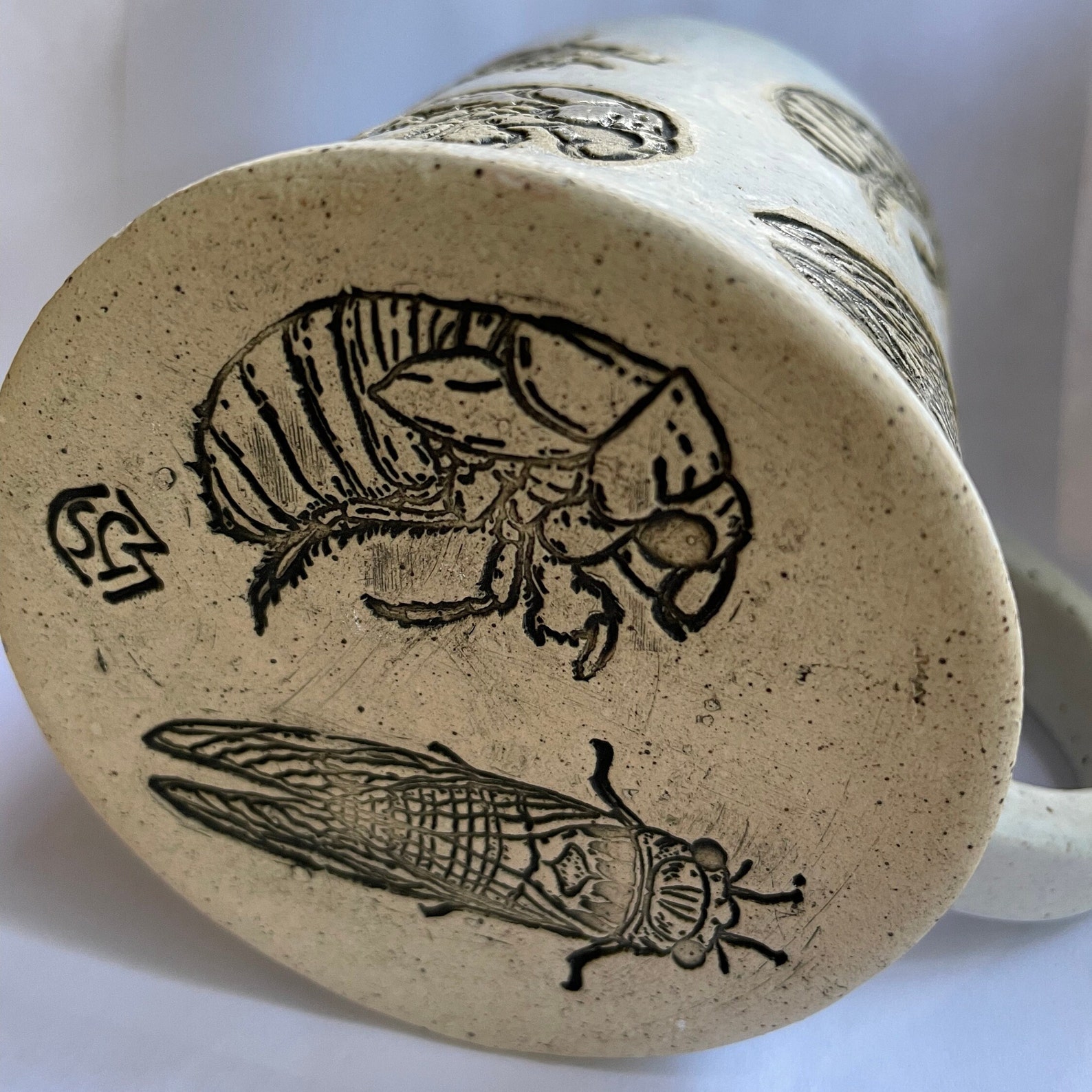 Cicada Mug - Handmade Cicada Art, Pottery Mug - Etsy