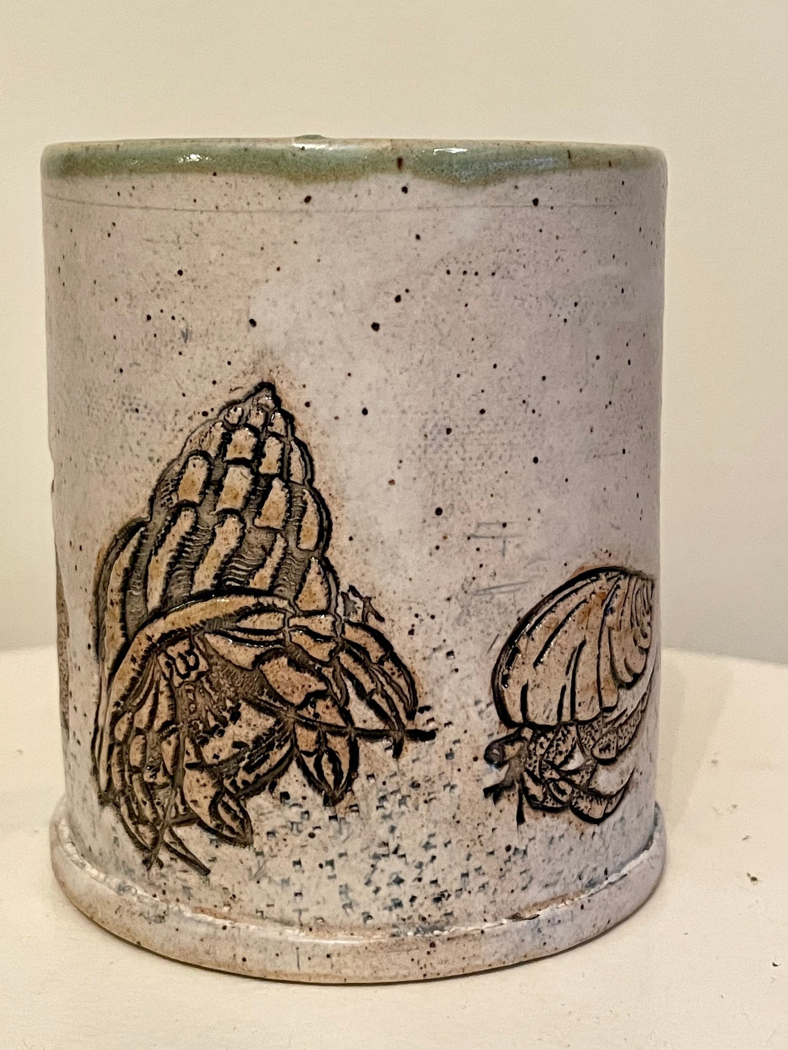 Hermit Crab Mug- Handmade Hermit Crab Art Pottery Mug, Seashell Mug - Etsy