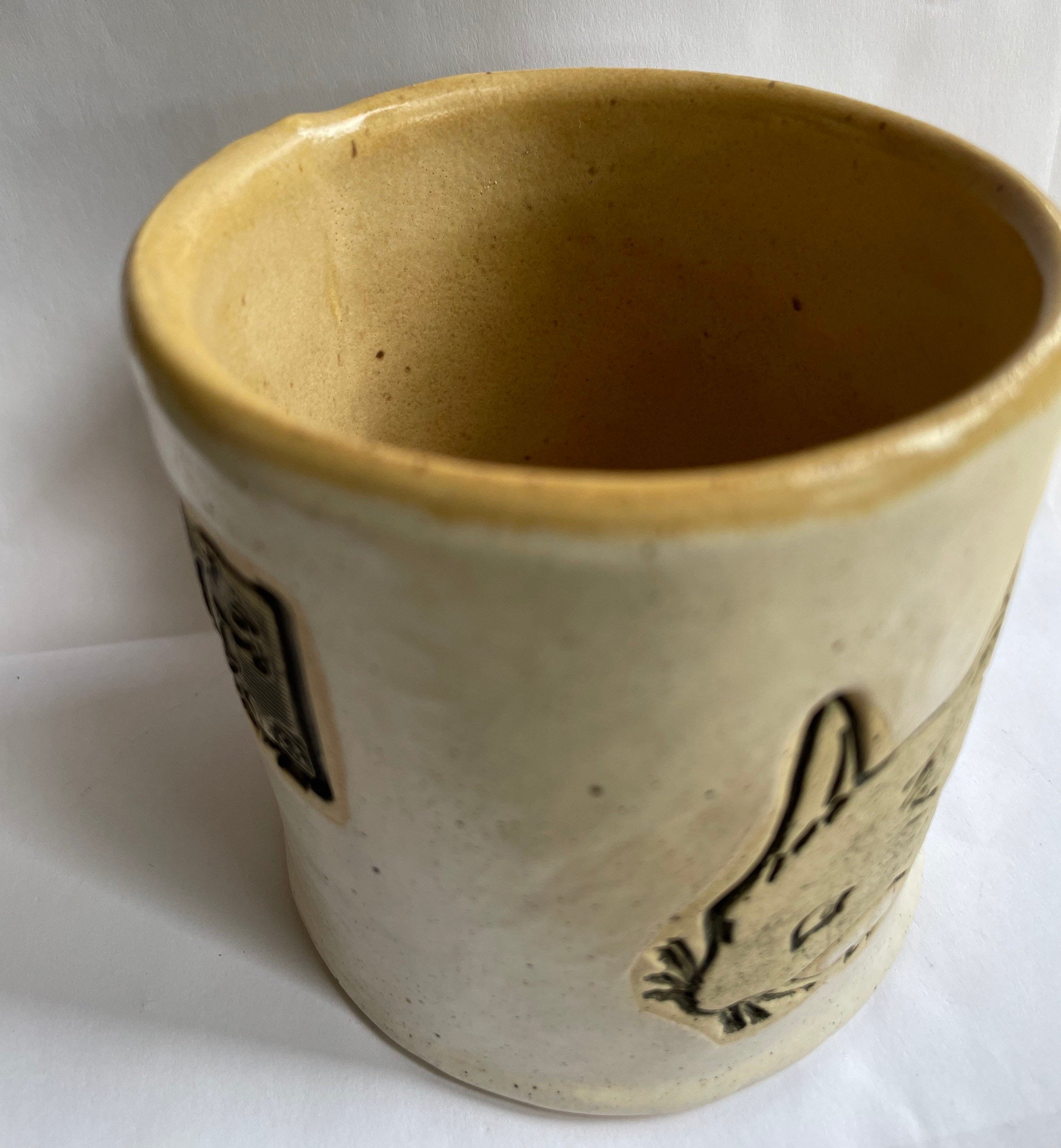 One Rat Rat Block Rat Mug handmade Rat Art Pottery Mug - Etsy