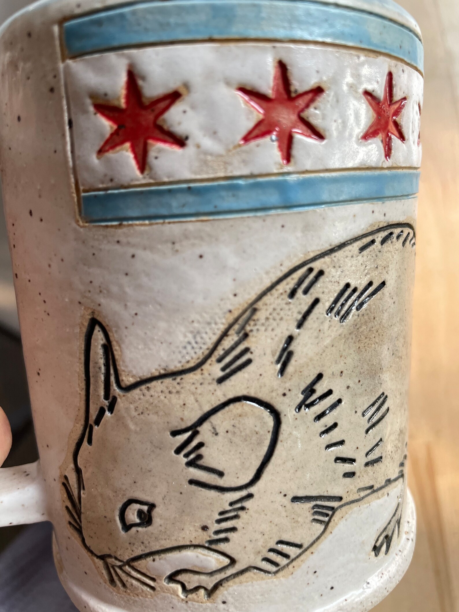 Chicago Rats Mug- Handmade Chicago Pottery, Quintessential Chicago ...