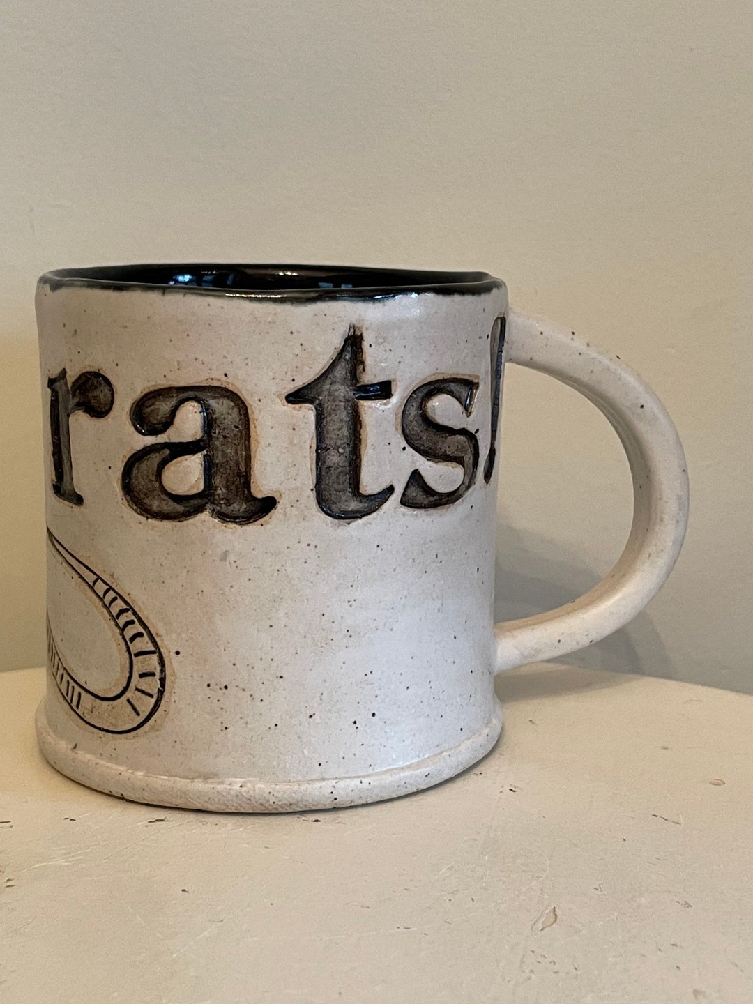 Rats! Mug - Handmade Rat Art Pottery Mug - Etsy