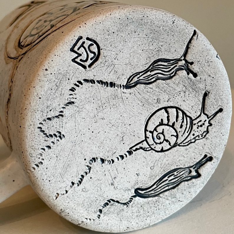 Slug Mug Handmade Slug and Snail Art Pottery - Etsy