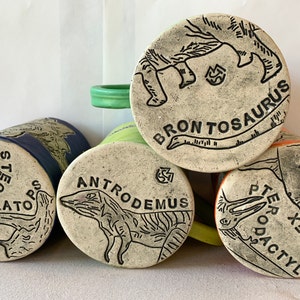 Dinosaur Obsessed Handmade Mugs - Dinosaur Art - Unique Handmade ...
