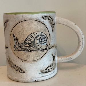 Slug Mug- Handmade Slug and Snail Art Pottery Mug - Etsy