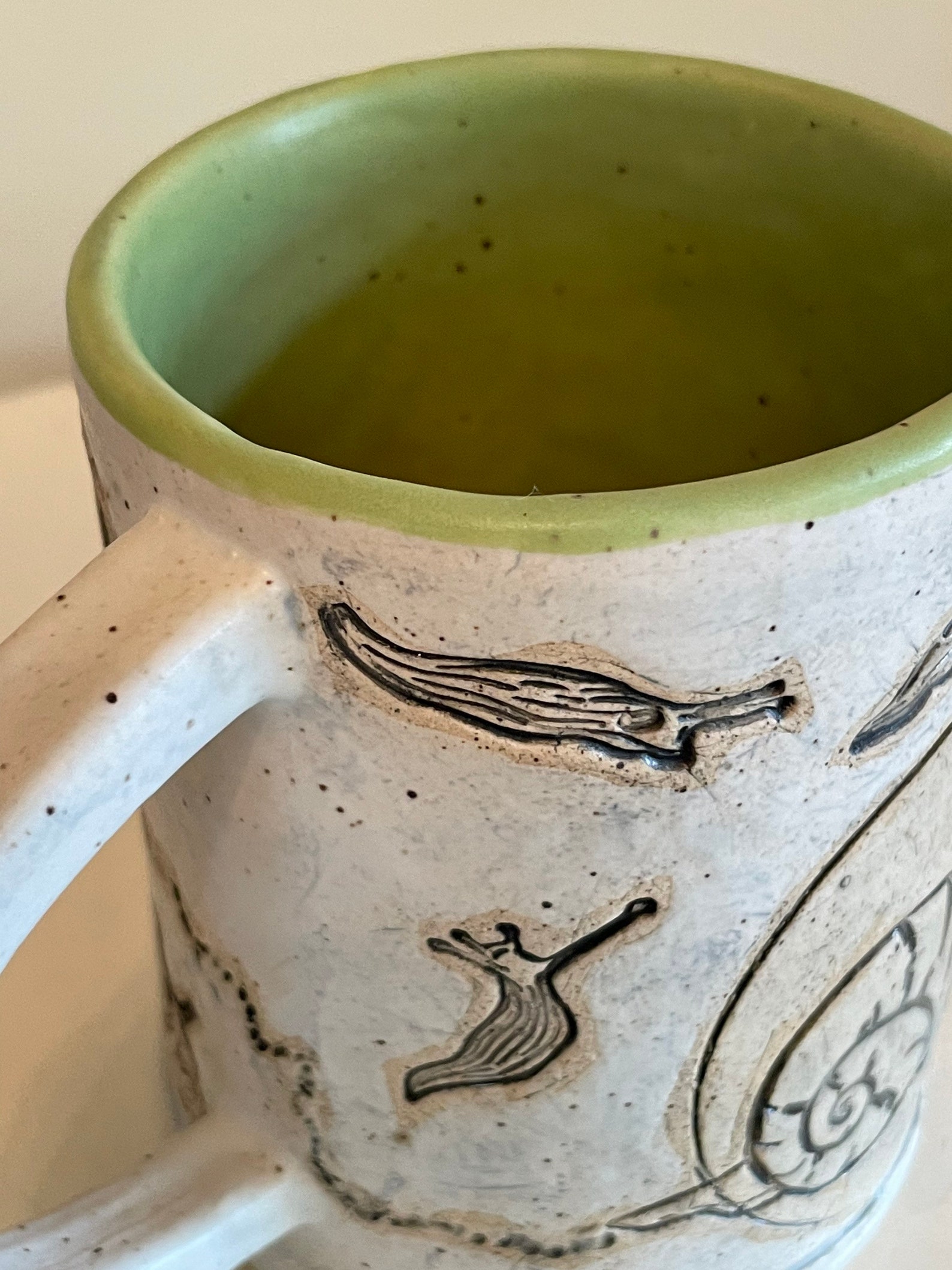 Slug Mug- Handmade Slug and Snail Art Pottery Mug - Etsy