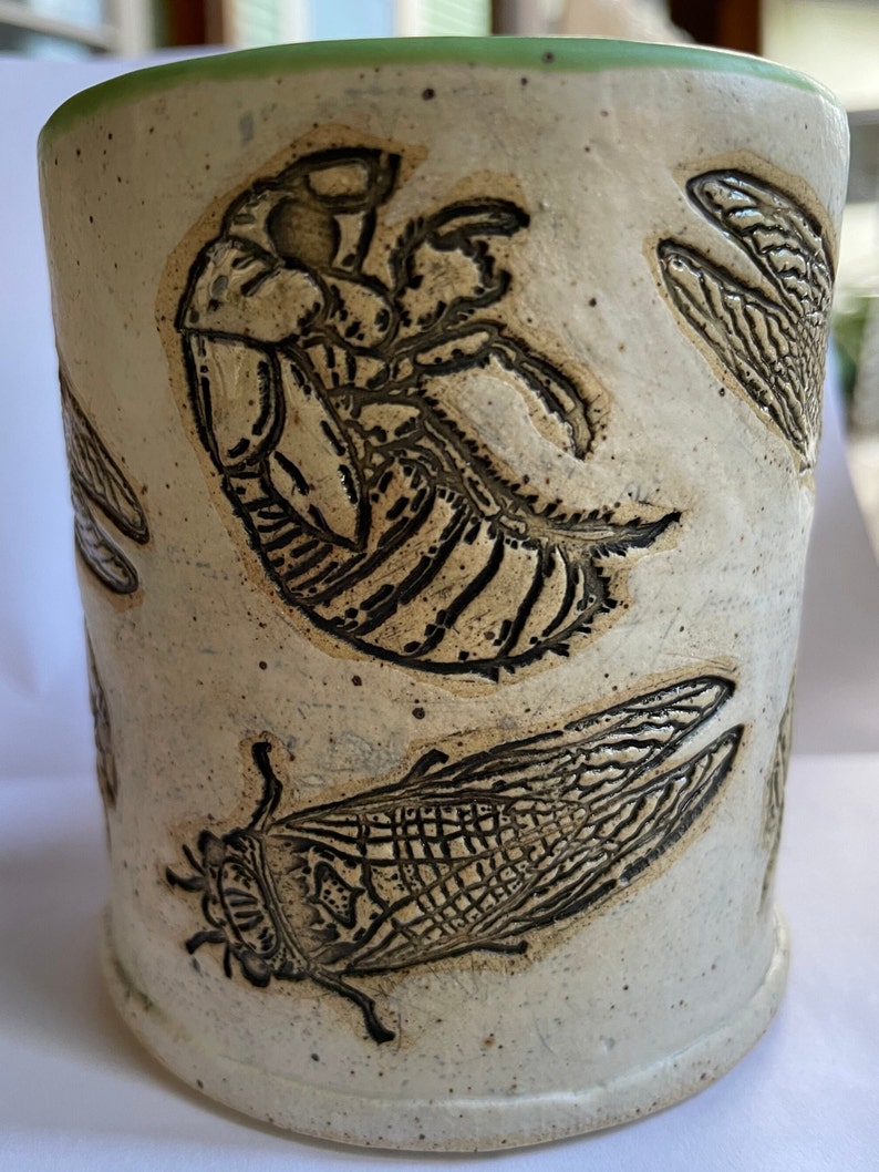 Cicada Mug - Handmade Cicada Art, Pottery Mug - Etsy
