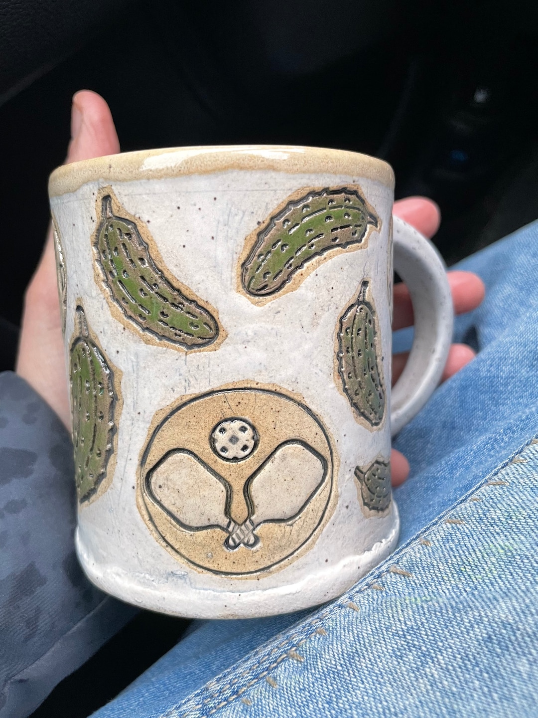 Pickleball Mug -handmade Pickleball Art, Pickleball Gift, Pickle Ball ...