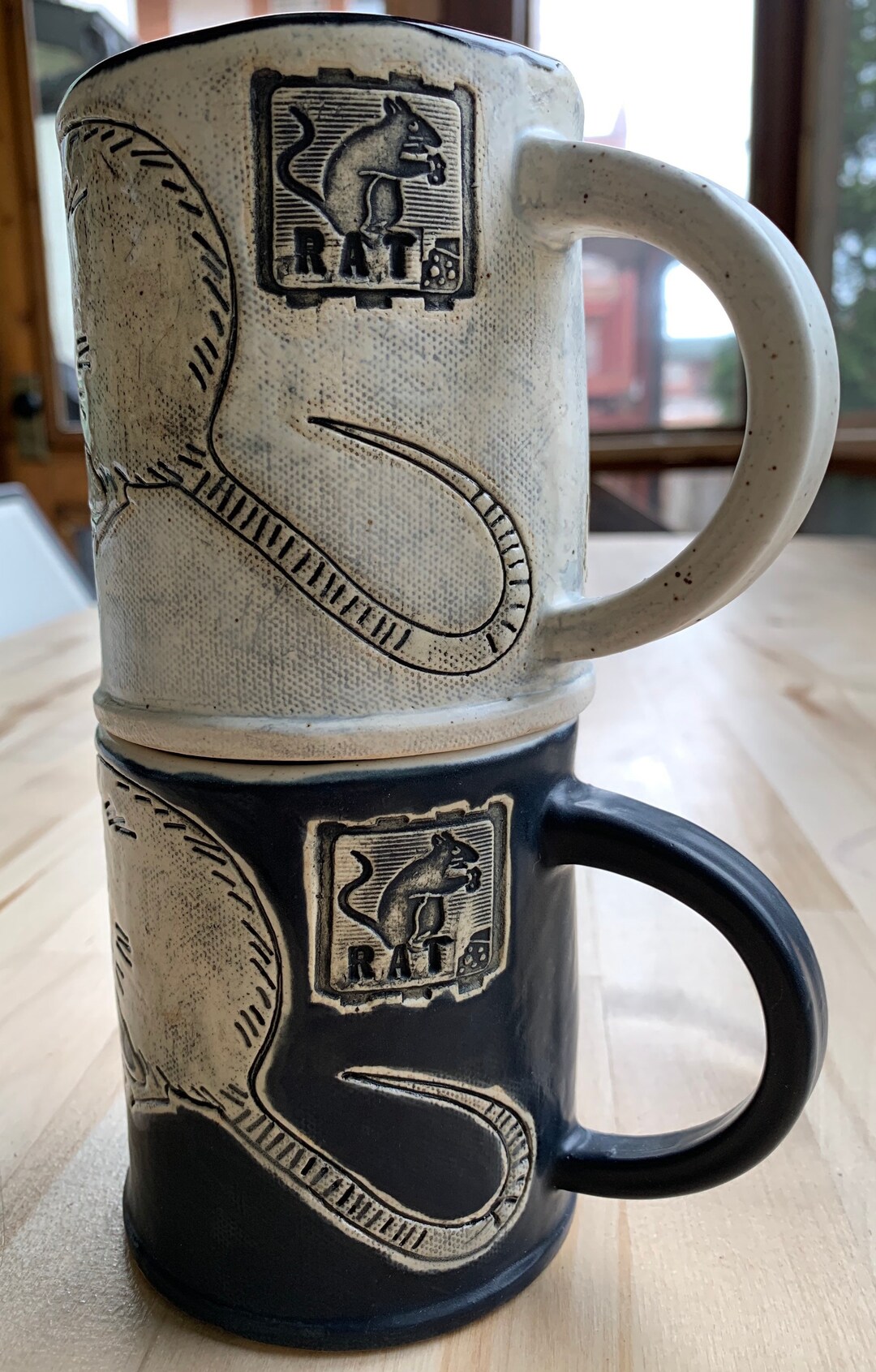 Rat Mug Set- Handmade Rat Art Pottery Mug - Etsy
