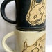 Smallest Rat Mug Set of 2 Handmade Pottery Mug Rat Art With Vintage Toy ...