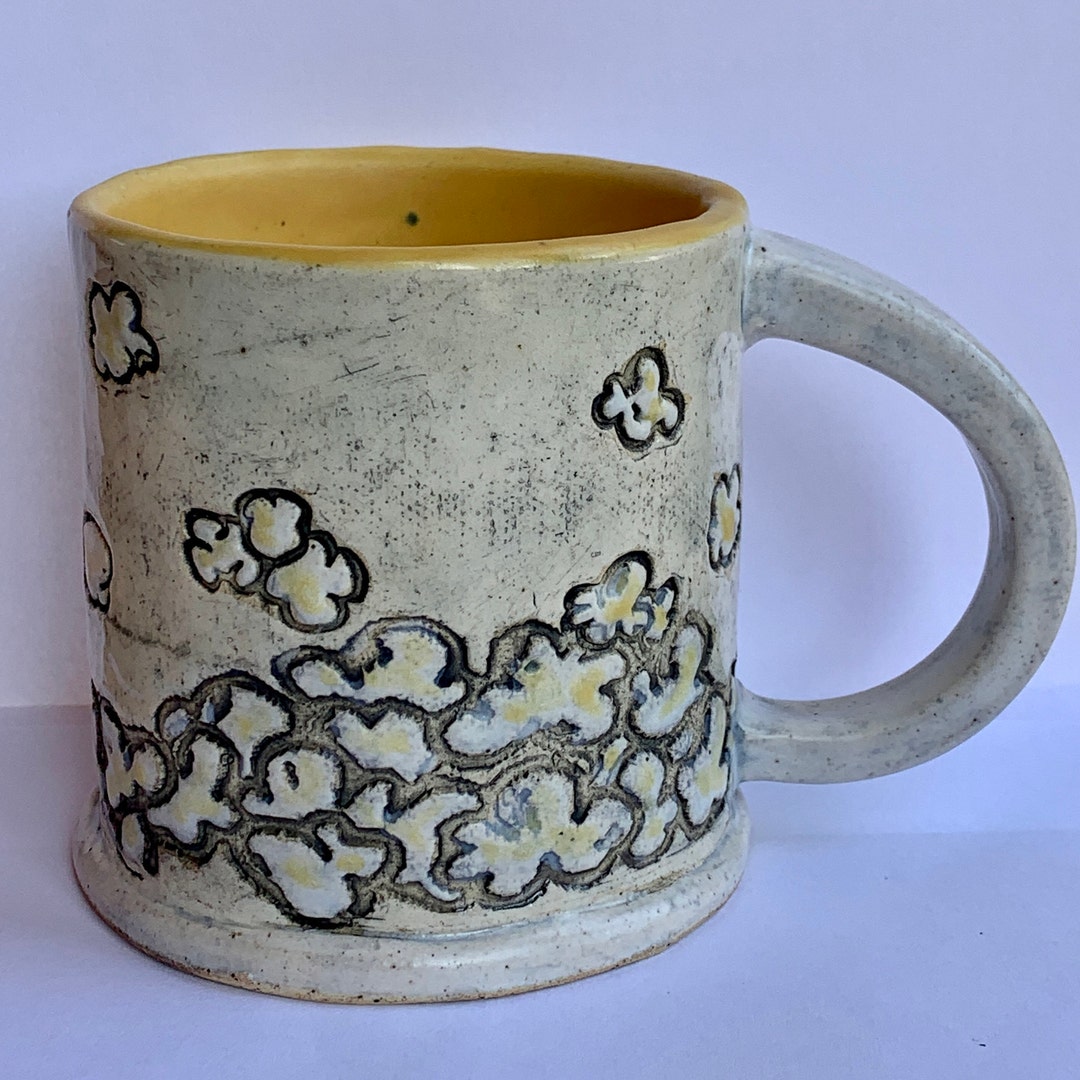 Popcorn Mug-quirky Handmade Popcorn Art! Pottery Mug - Etsy
