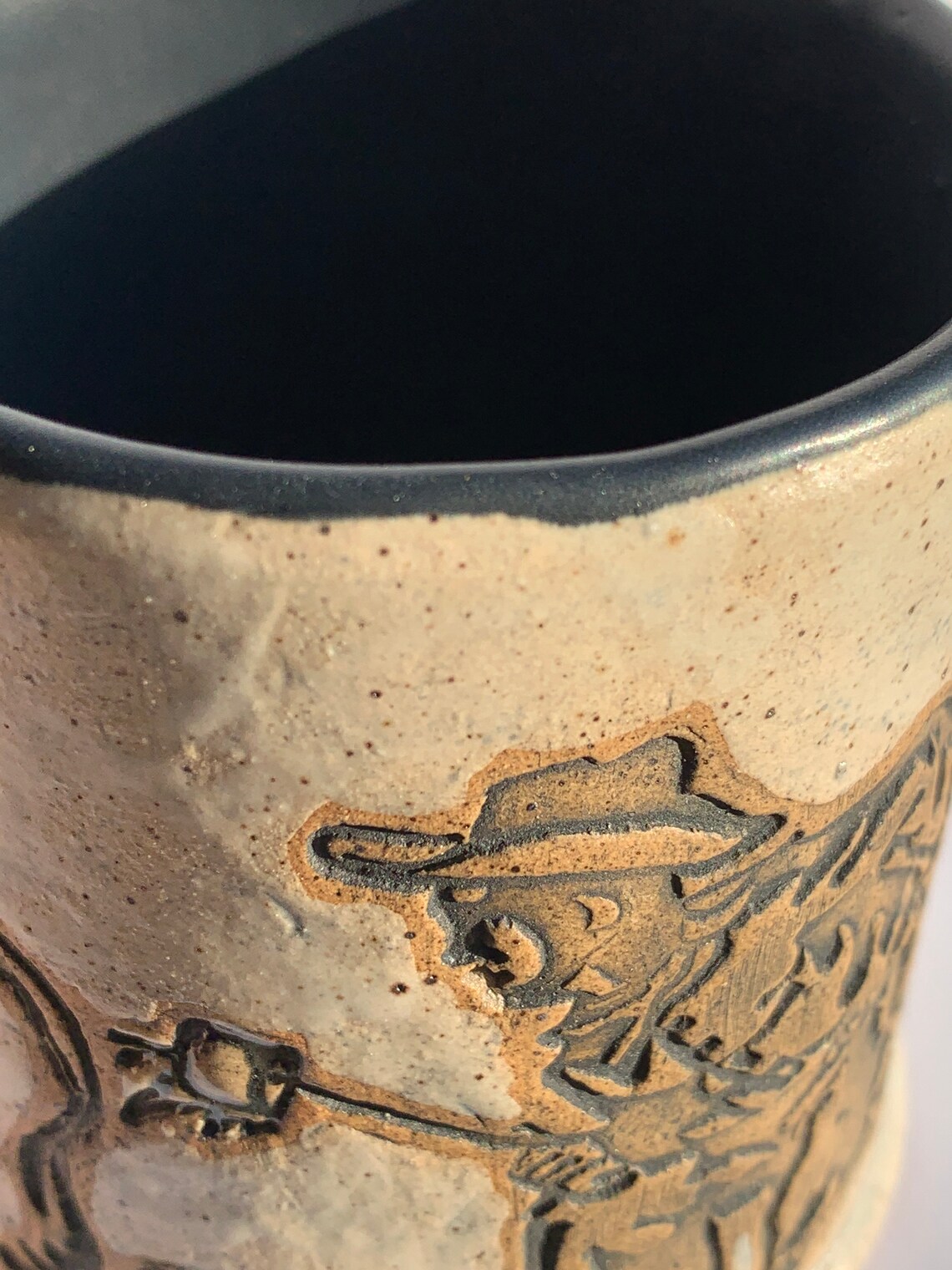 Cowboys and S'mores Mug Handmade Cowboy Cowgirl Art - Etsy