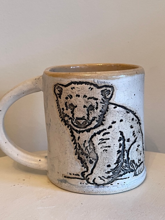 Baby Bear Mug Handmade Bear Art Pottery - Etsy