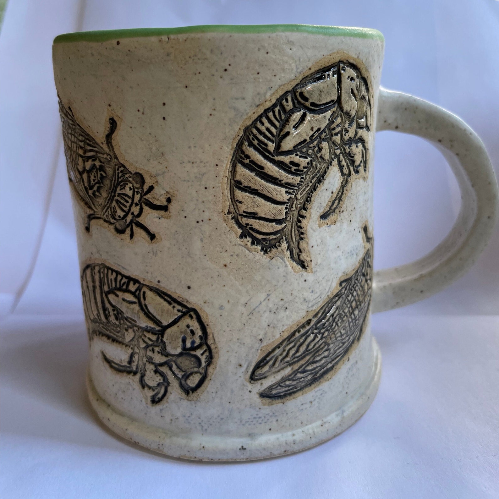 Cicada Mug - Handmade Cicada Art, Pottery Mug - Etsy