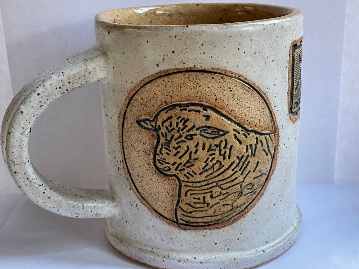 Black Sheep/white Sheep Lamb Stamp Mug Set handmade Pottery - Etsy