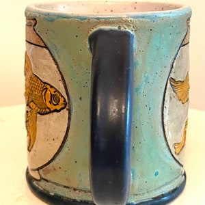 Goldfish Bowl Mug- Handmade Pet Goldfish Pottery Art, Quintessential ...