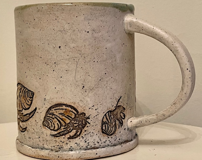 Hermit Crab Mug Handmade Hermit Crab Art Pottery Mug, Seashell Mug - Etsy
