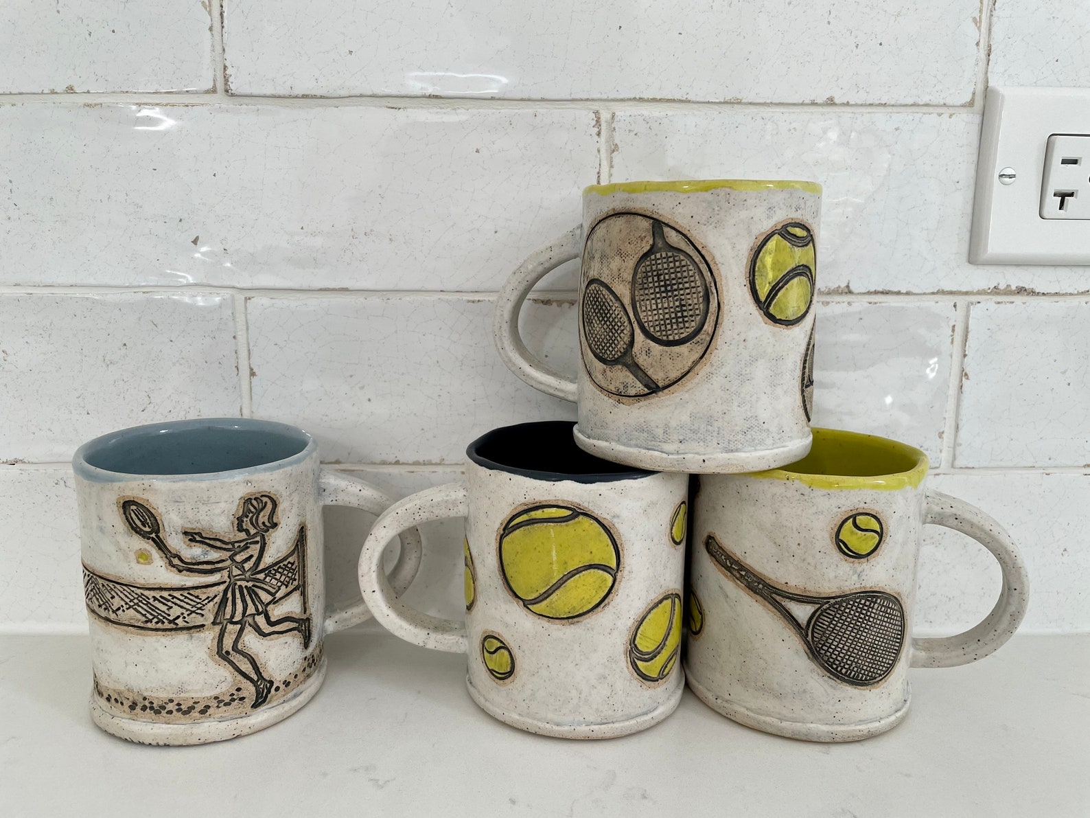 Tennis House Set -personalized Tennis Art Gift Tennis Decor, Tennis ...