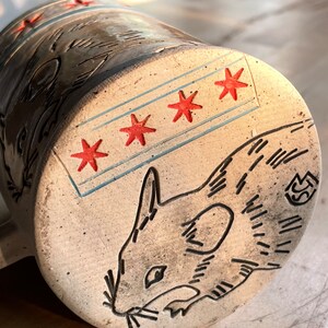 Chicago Rats Mug- Handmade Chicago Pottery, Quintessential Chicago ...