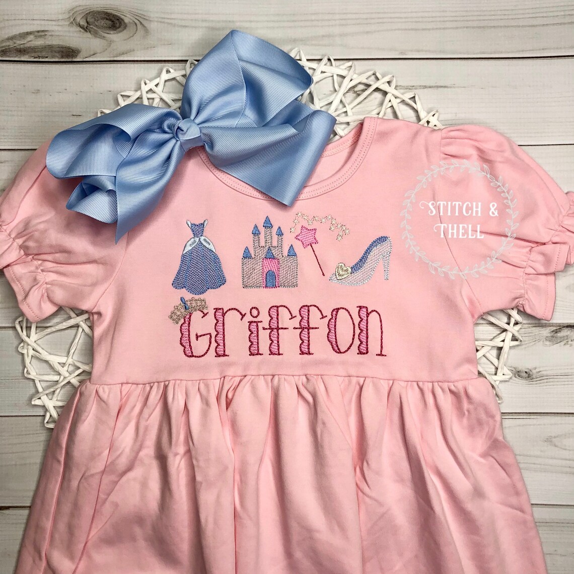 Pink Girls Princess Tunic Tee, Personalized Princess Tee, Castle ...