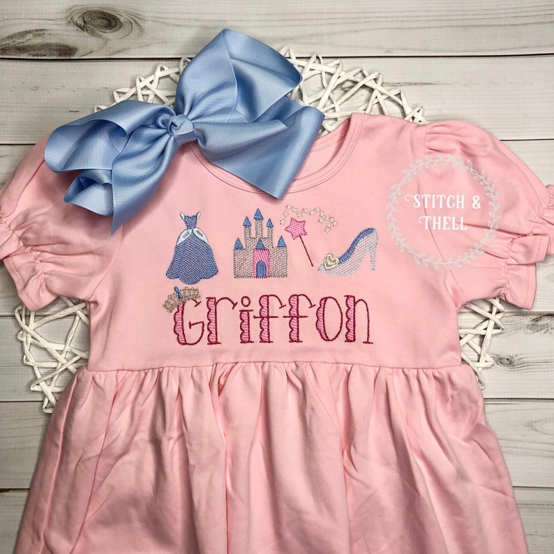 Pink Girls Princess Tunic Tee Personalized Princess Tee - Etsy