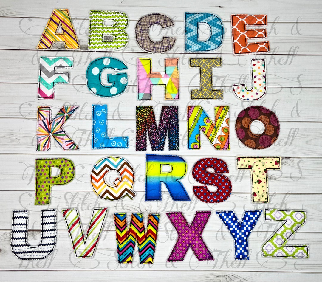 Fabric Alphabet Letters, Magnetic Fabric Alphabet Letters, Kids ...