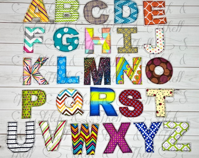 Fabric Alphabet Letters - Etsy