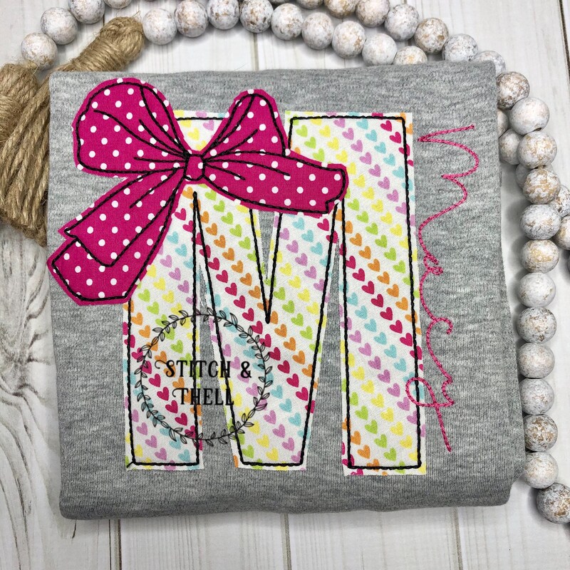 Bow Monogram - Etsy