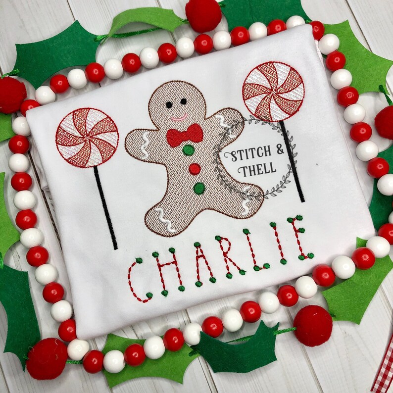 Personalized Gingerbread Man Shirt, Gingerbread Girl, Gingerbread Boy ...