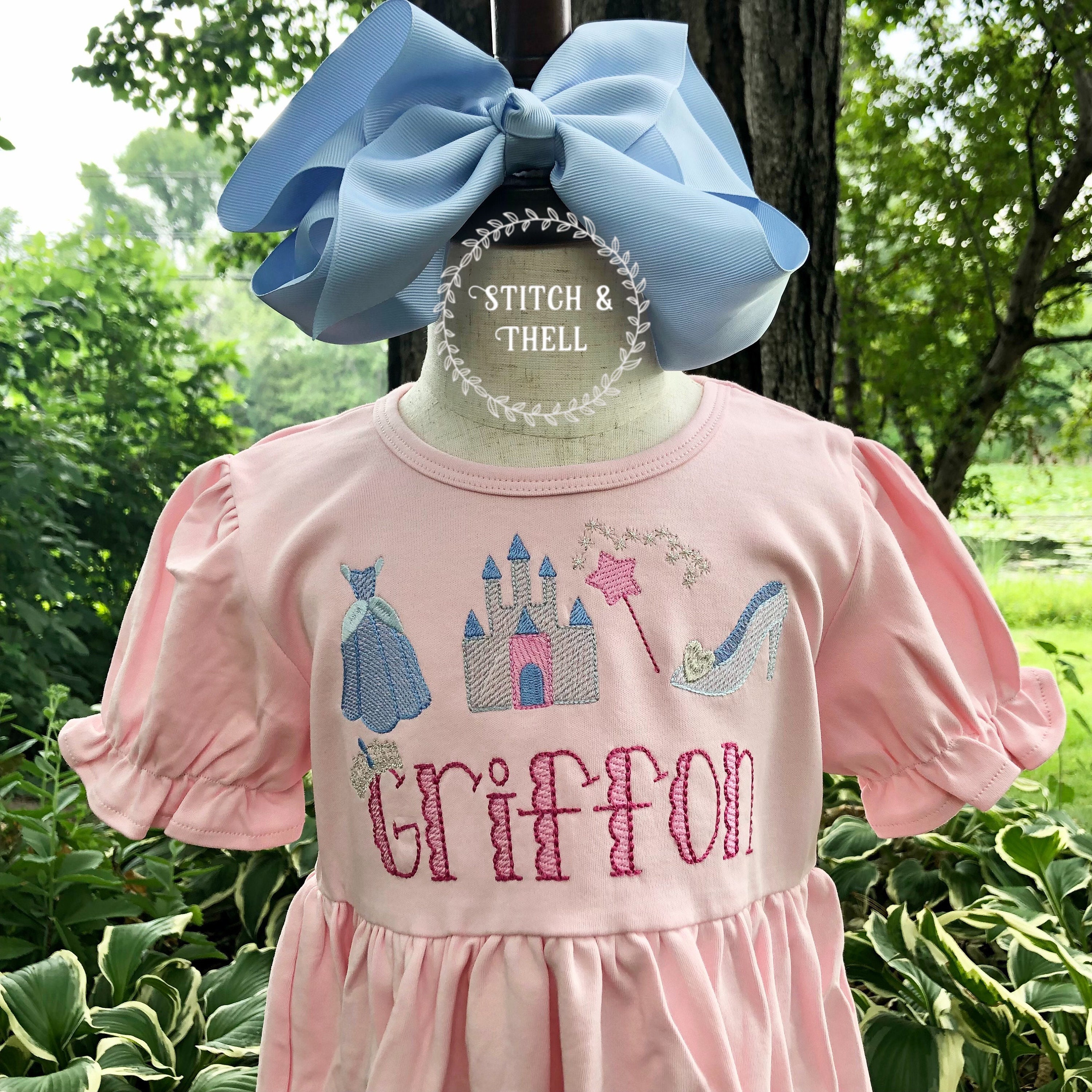 Pink Girls Princess Tunic Tee, Personalized Princess Tee, Castle ...