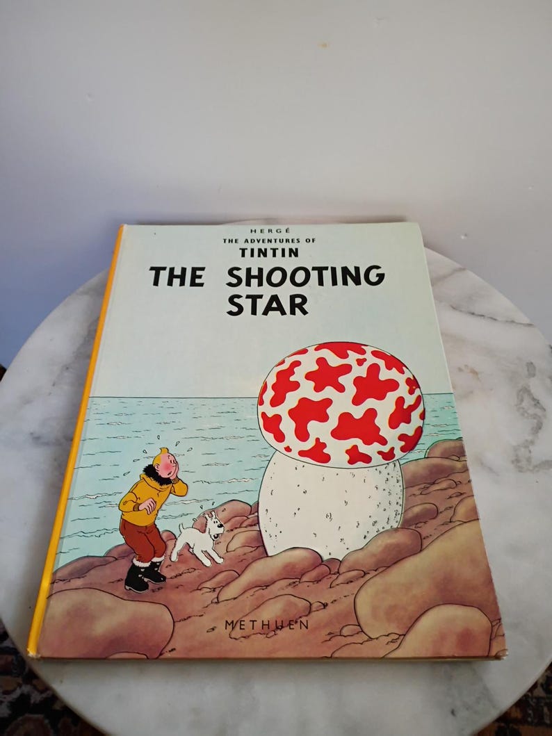 The Shooting Star - Adventures of Tintin by Herge 1970 Color Picture ...