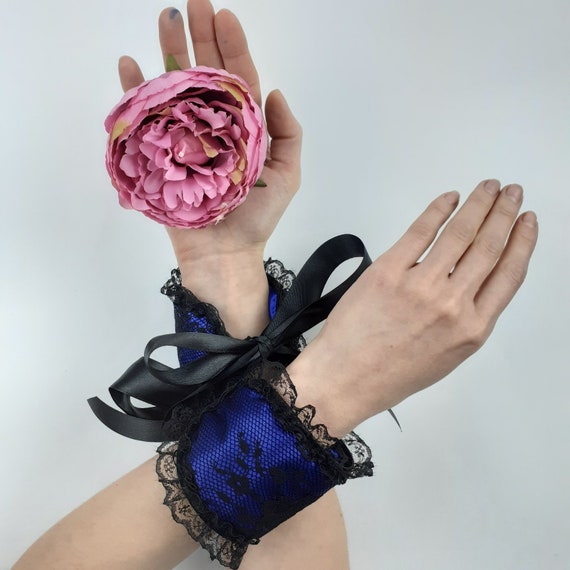 Handcuffs Handmade Lace Handcuffs Handcuffs Lace Ribbons on - Etsy