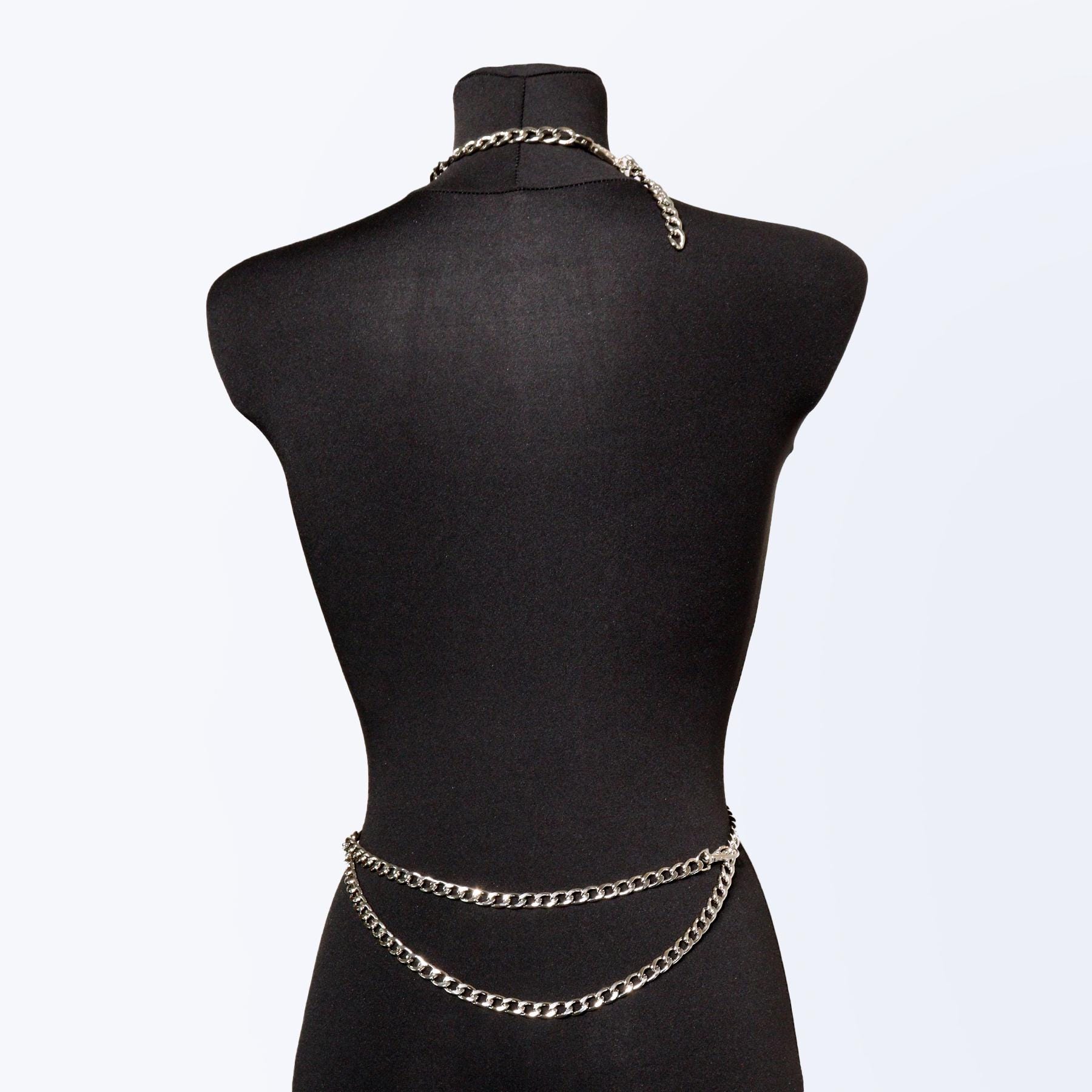 Metal Body Chain Harness: Rave Festival Accessories - Etsy