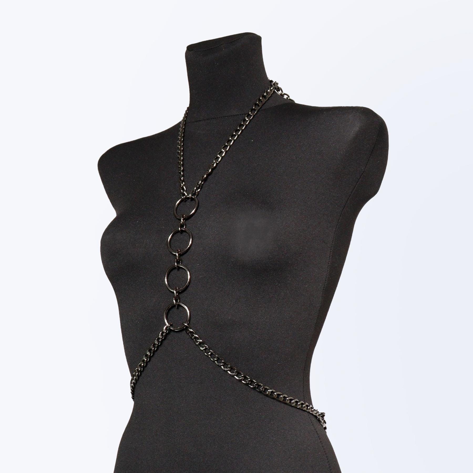 Metal Body Chain Harness: Rave Festival Accessories - Etsy