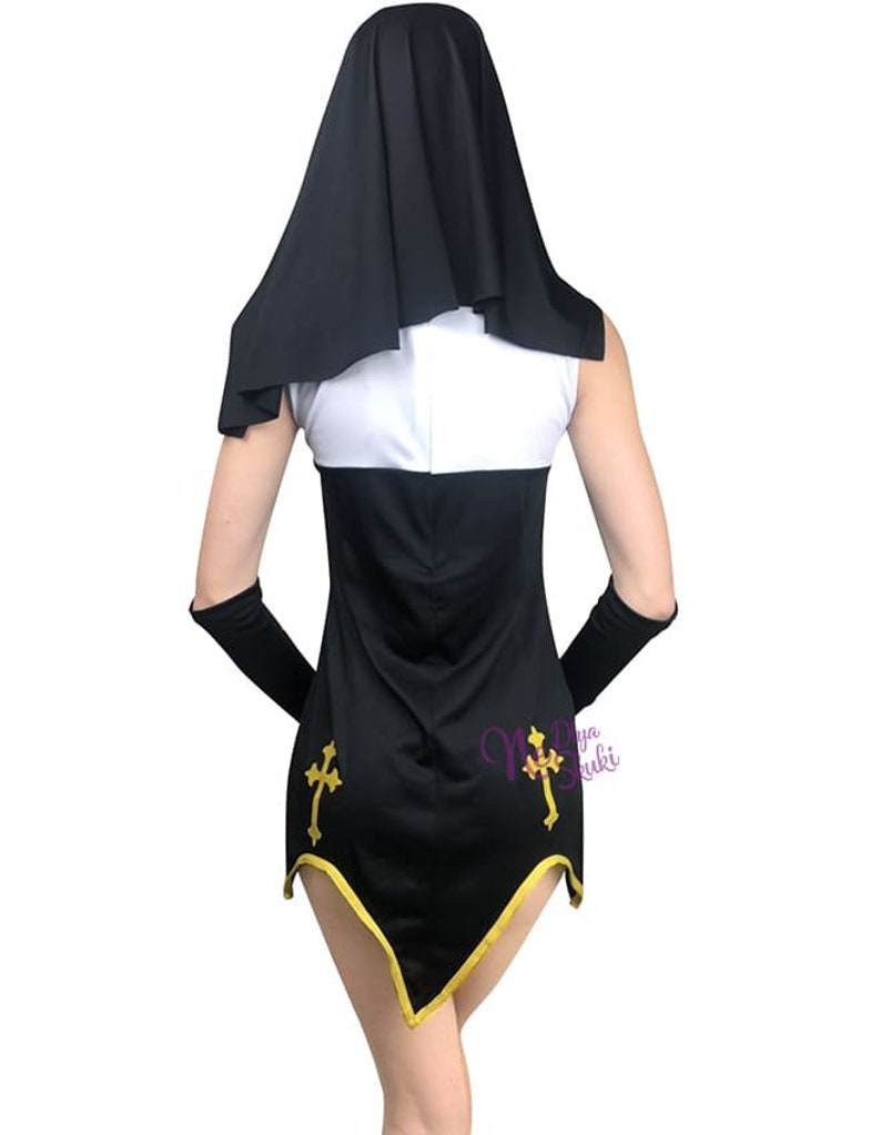 Nun Lingerie Costume Fetish Dancewear Stripper Etsy