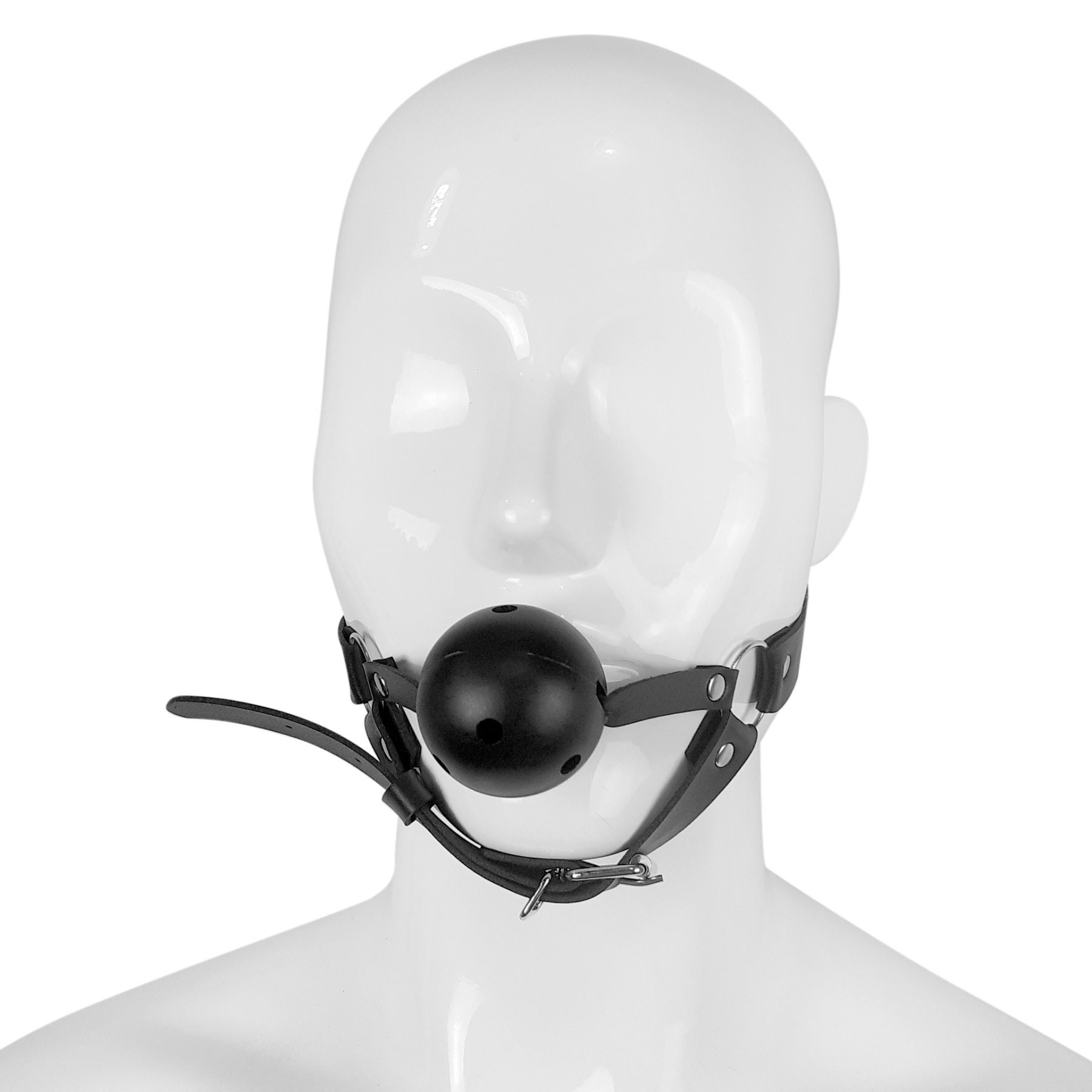 Mask Gag With a Plastic Ball Ball Gag With Mask - Etsy Australia