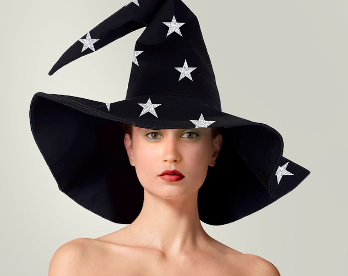 Black "wizard Chill" Hat / Witch Hat / Mage, Sorcerer, Warlock ...