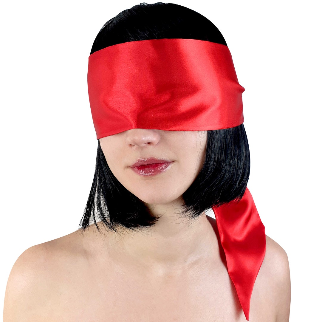 Blindfold, Silk Blindfold, Blindfold Silk Eye Mask, Blindfold Ribbon - Etsy