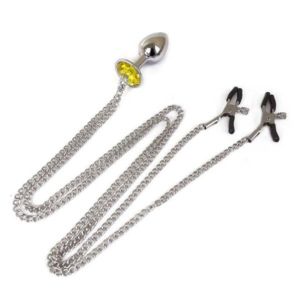 Butt Plug With Clamps Etsy