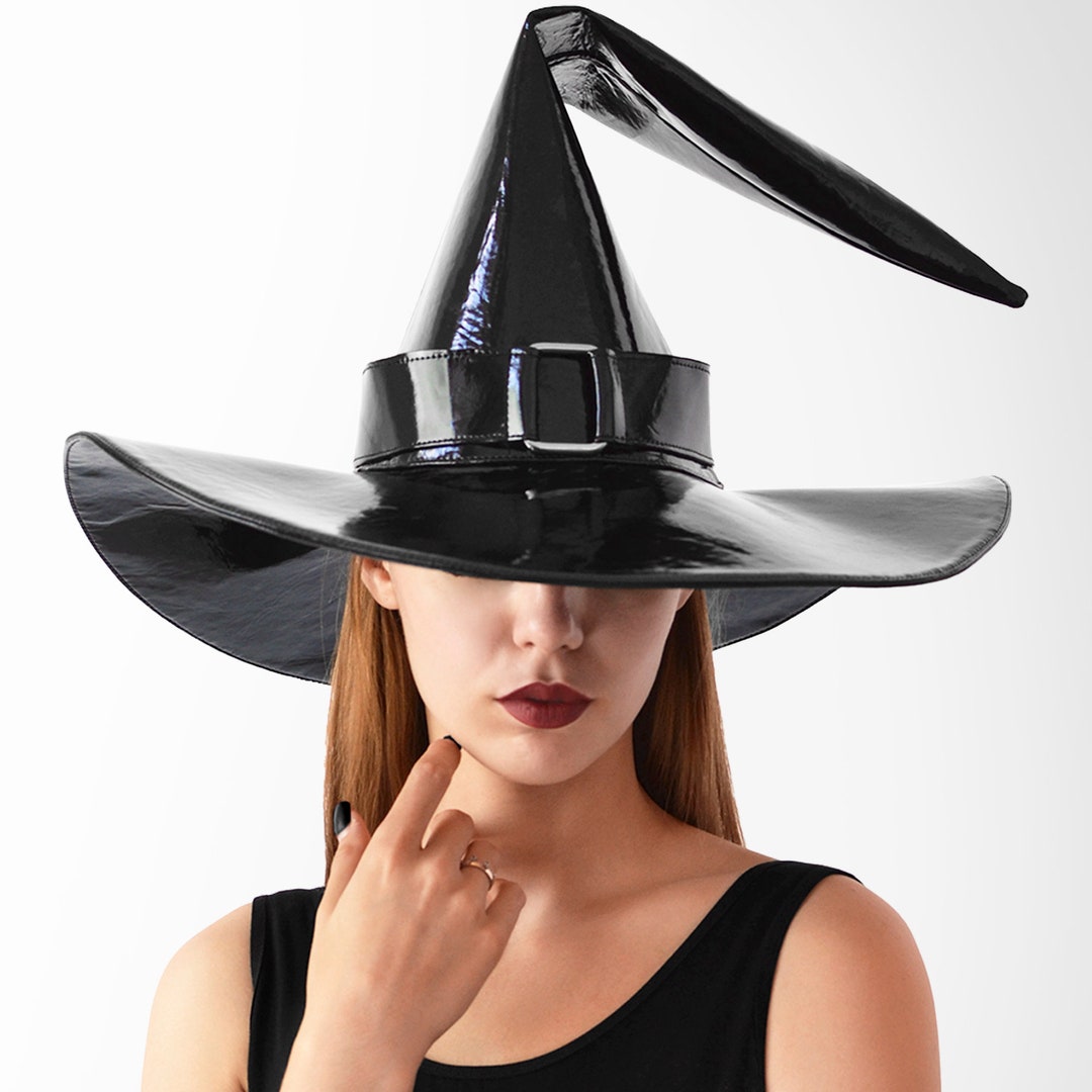 Witch Hat Wizard Hat Halloween Hat Modern Witch Hat Adult - Etsy