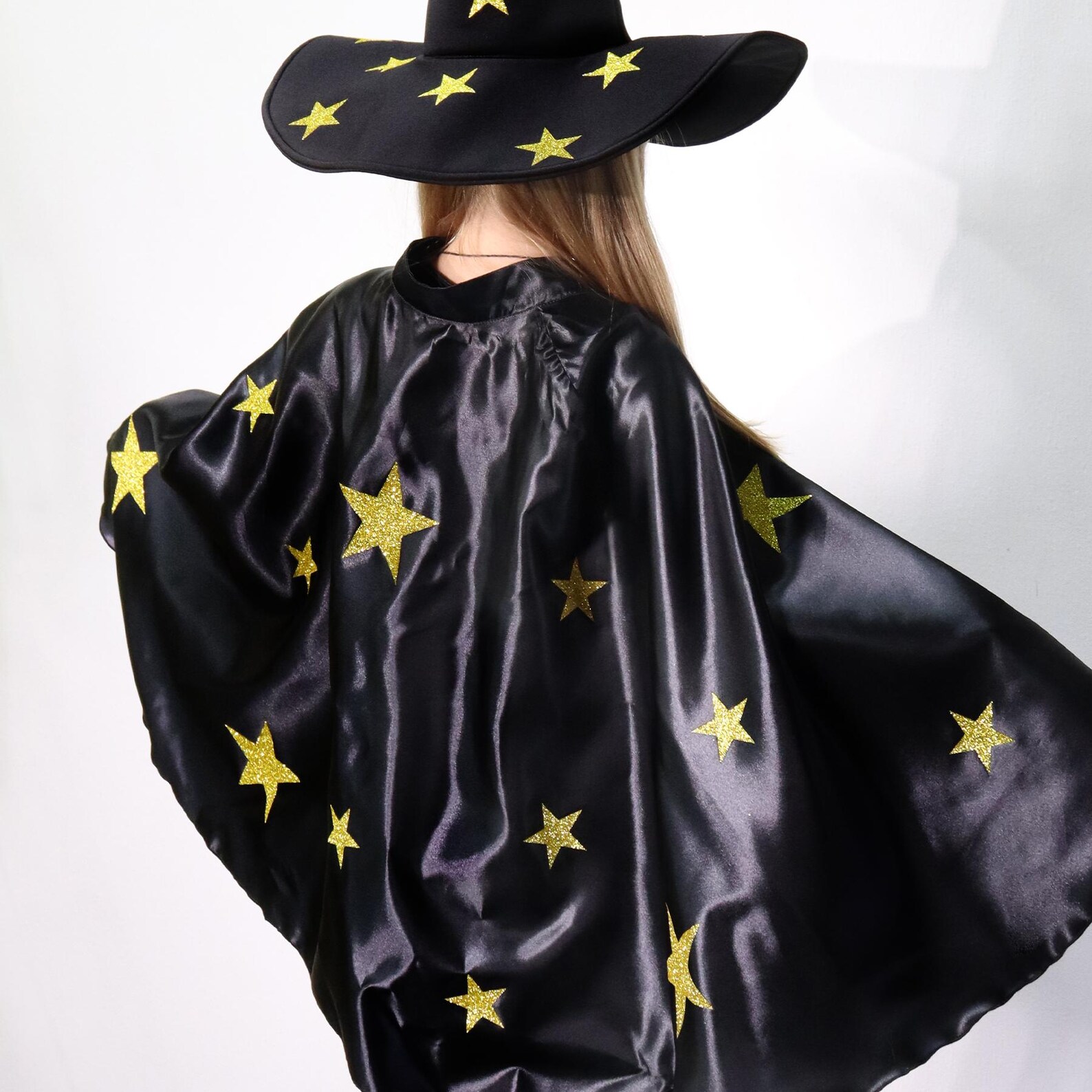 Kids Wizard Costume: Star Cloak & Hat - Halloween Outfit - Etsy