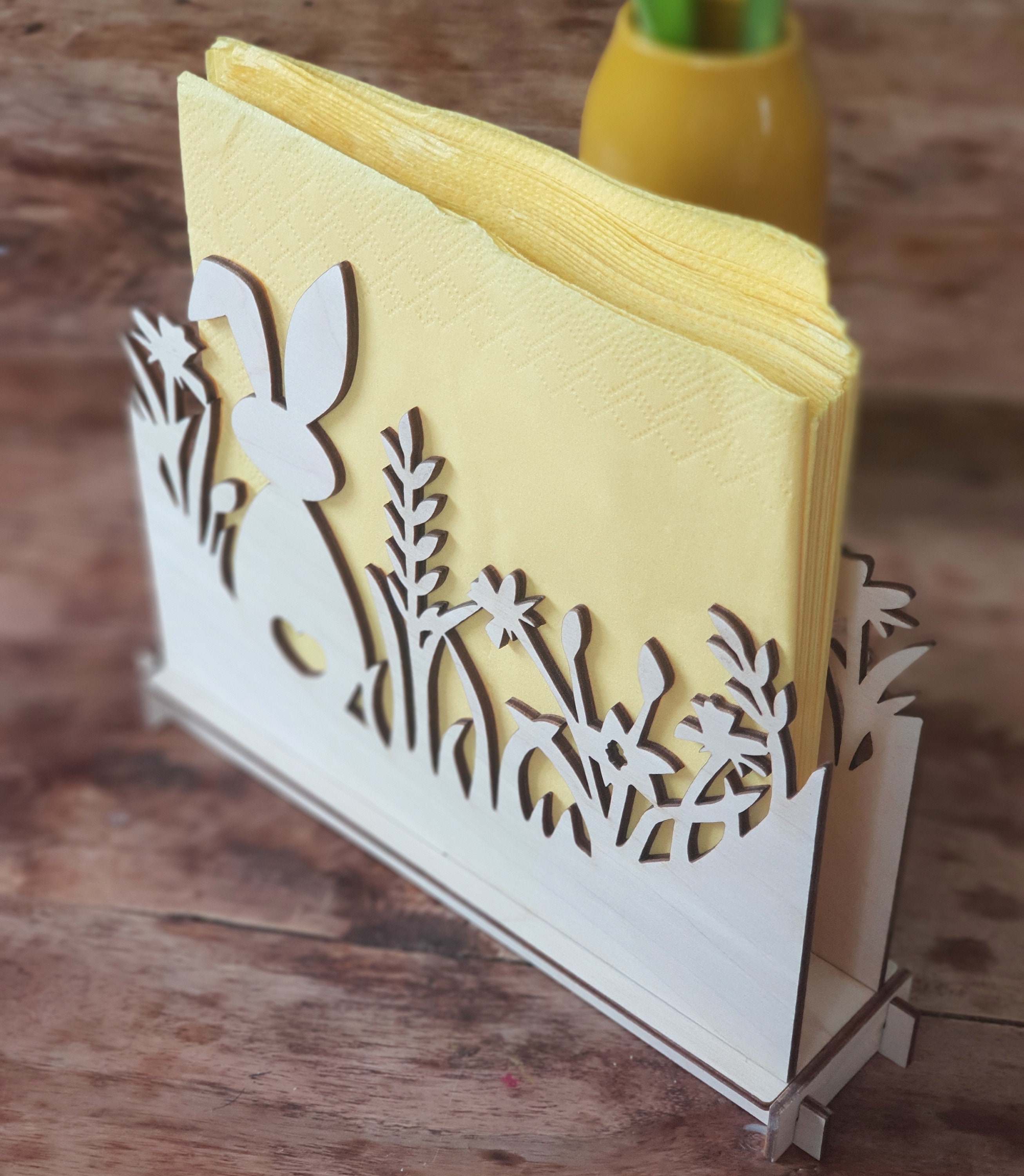 Napkin Holder Vector File DXF, Svg, Pdf, Easter 3D Decor Vector File ...