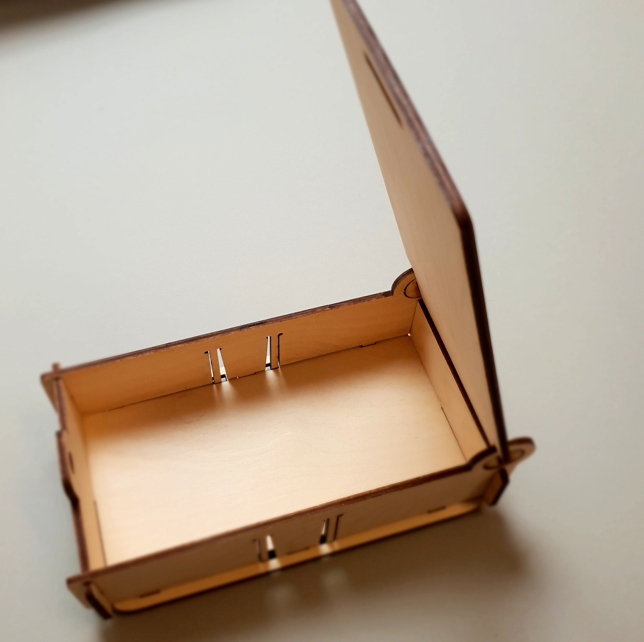 Wood Memory Box Vector File, No Glue Required for the Assambly, DXF for ...