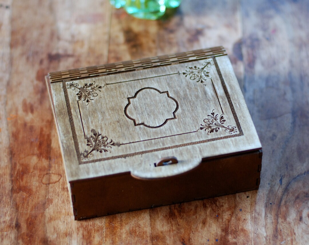 Wood Box Vector File, Middle Size Gift Box, DXF for Laser Cutting - Etsy