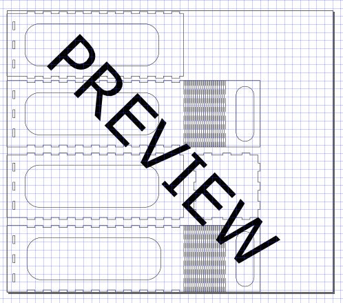 Wine Box Vector File With Live Hinge, DXF for Laser Cutting, Wood Wine ...