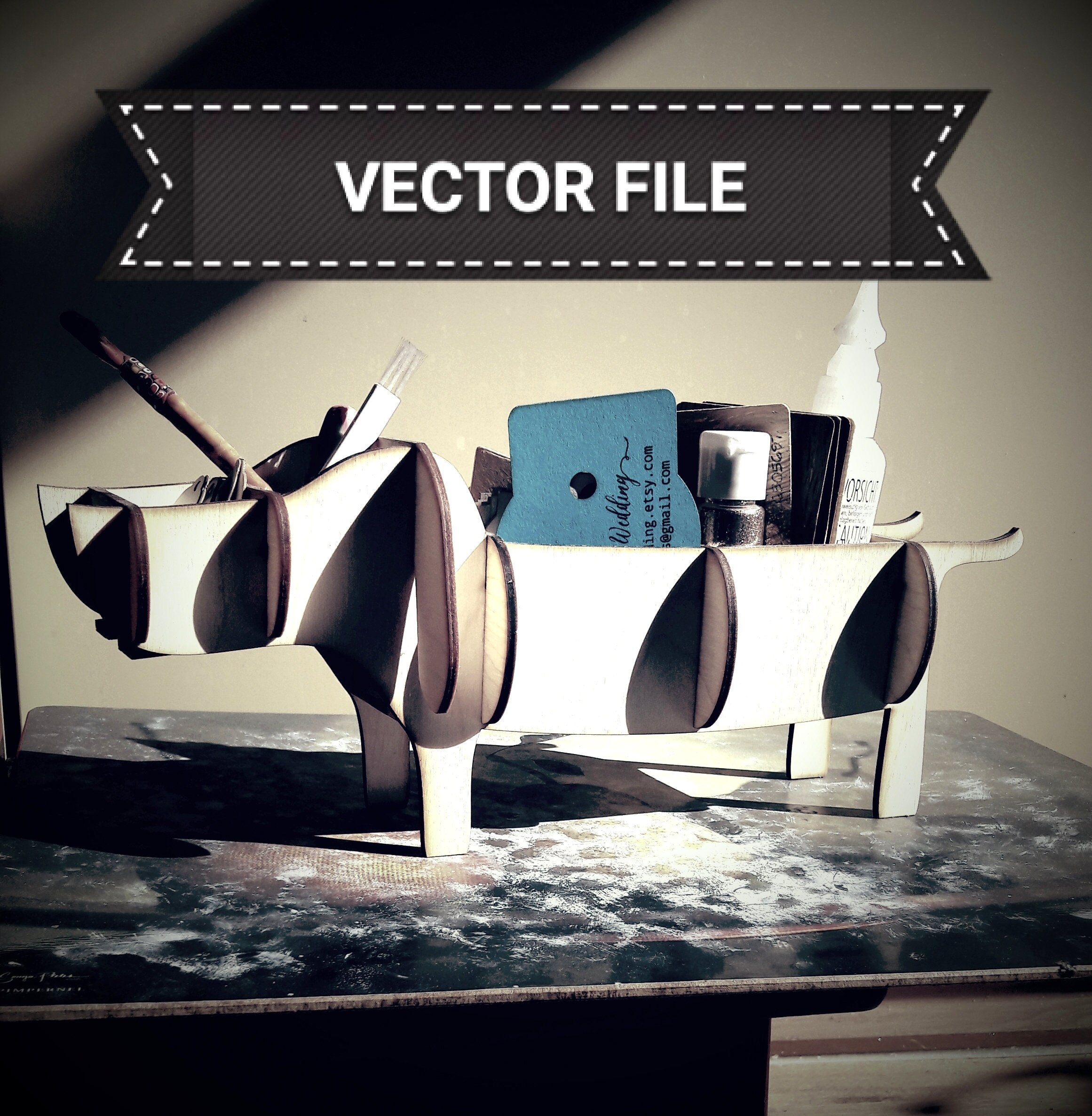 Dutch Hound Shelf Svg, 3D Laser File, Children Gift Vector Dxf - Etsy