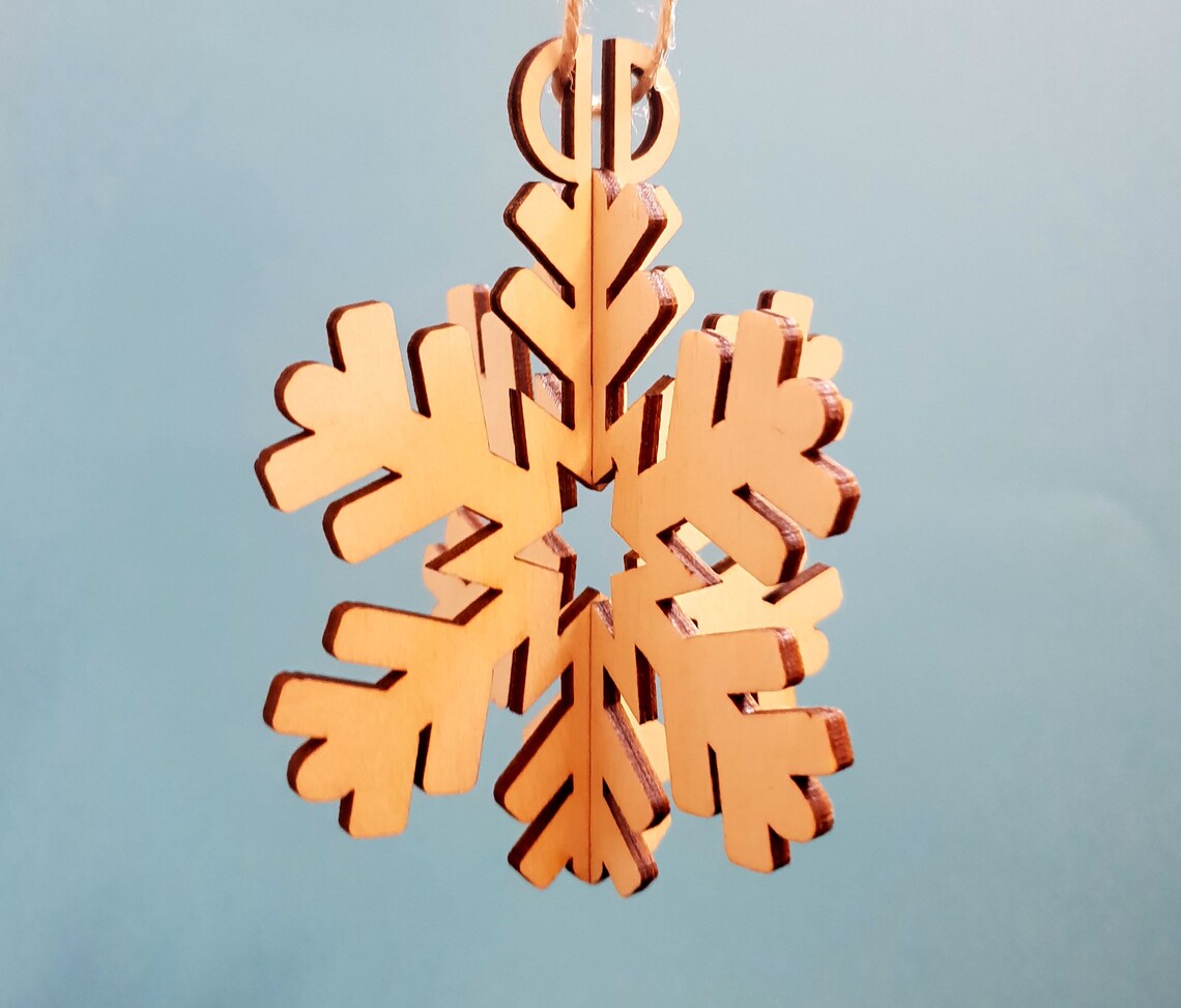 3d Snowflake Svg Snowflake Template Vector File Snowflake Cutting