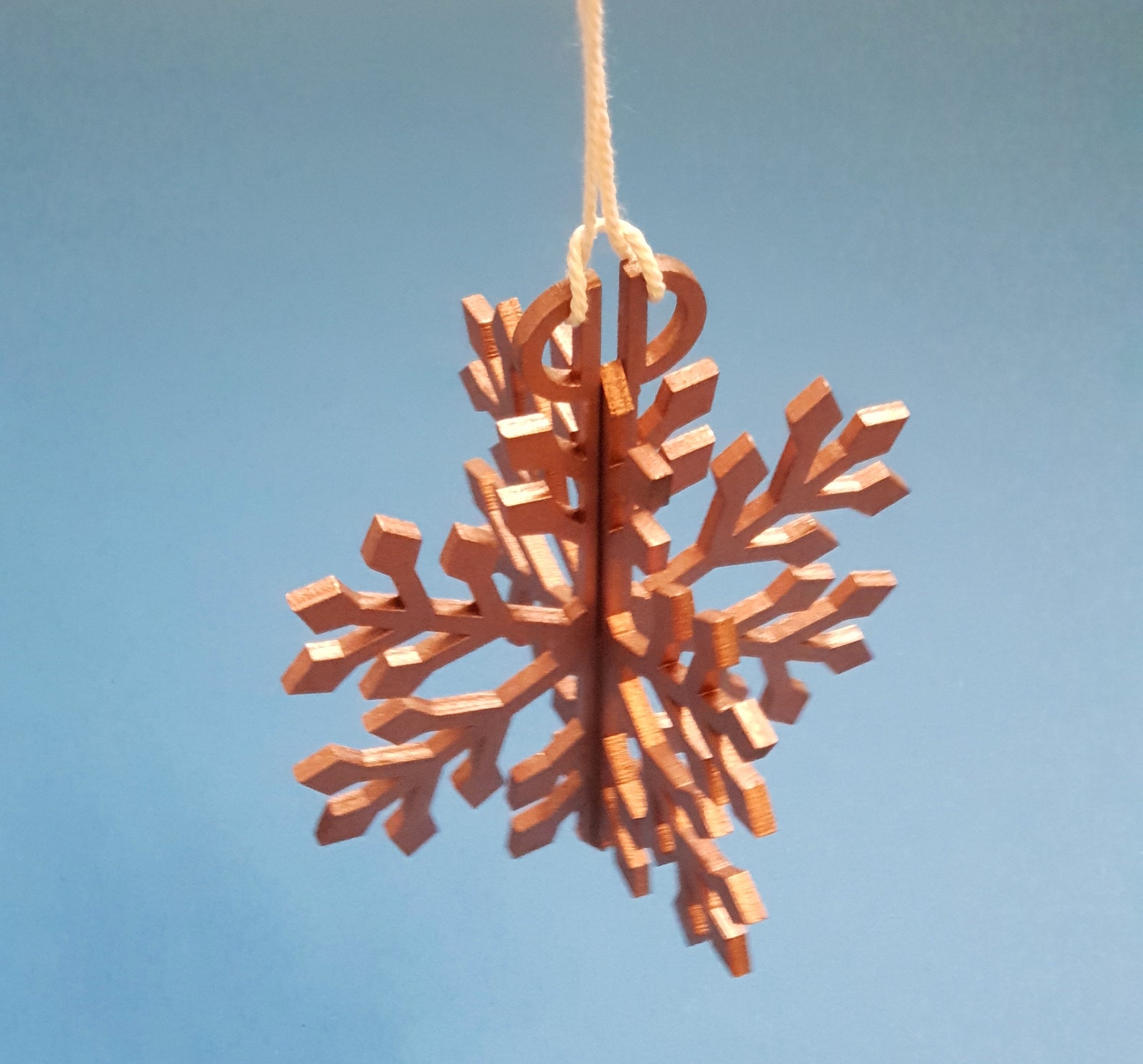 3D Snowflake DXF, Snowflake Template Vector File, Snowflake Cutting ...